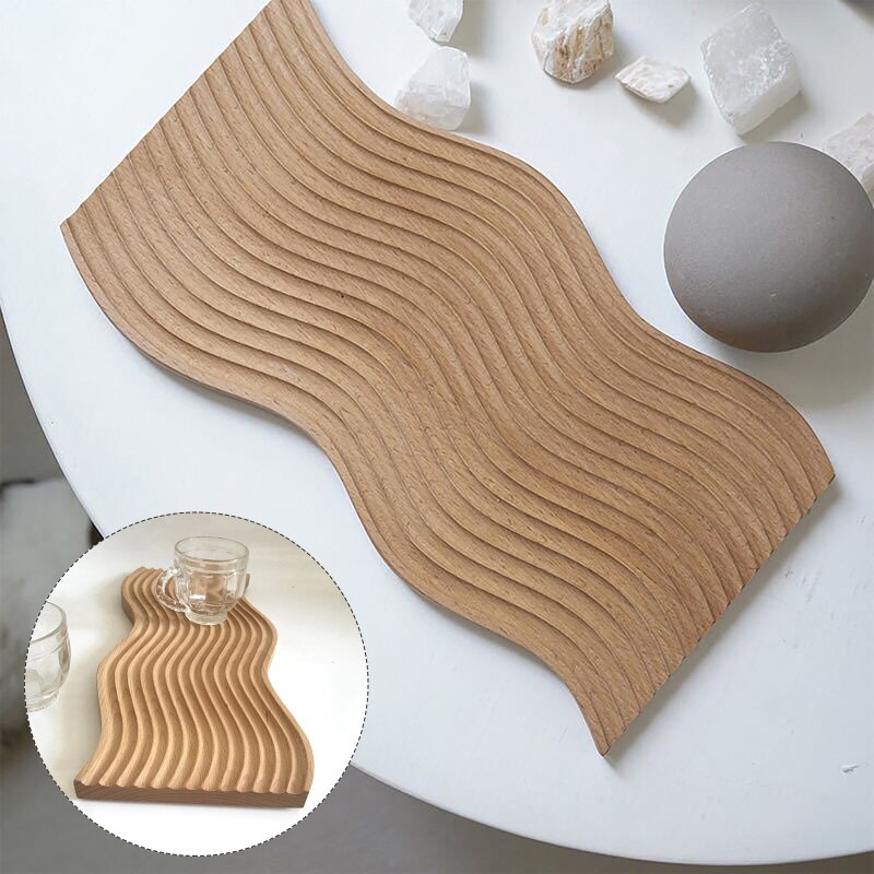 Nordic Style Beech Wooden Chopping Block Bread Des... – Vicedeal