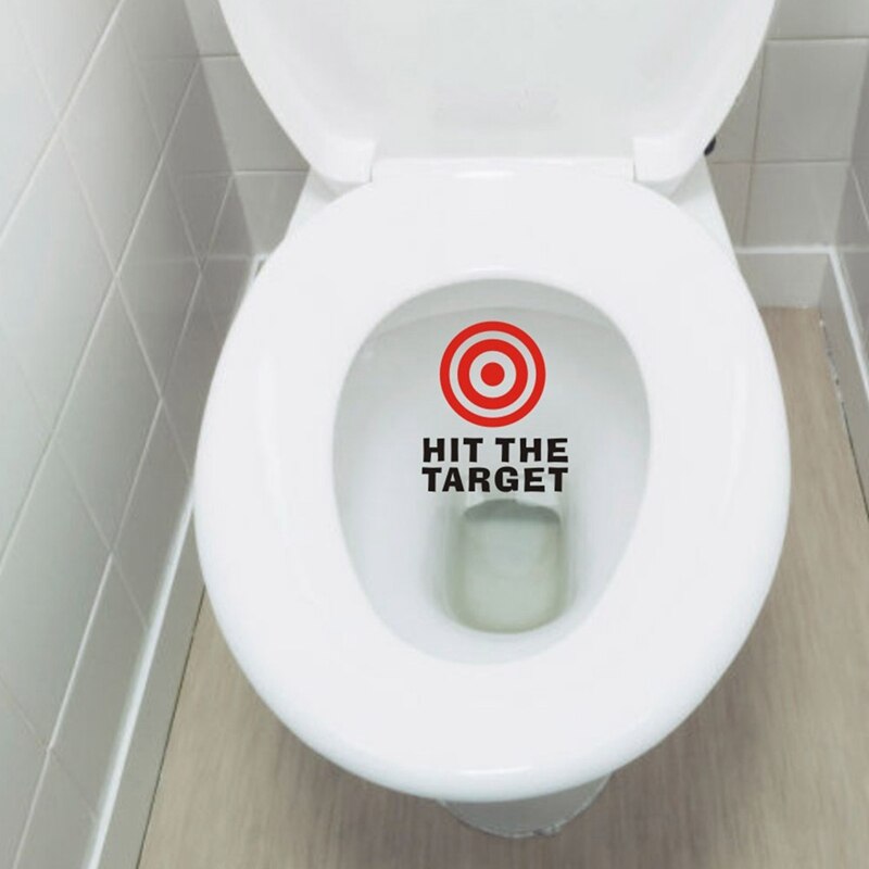 Hit The Target Waterproof Funny Toilet Sticker Bat... – Grandado