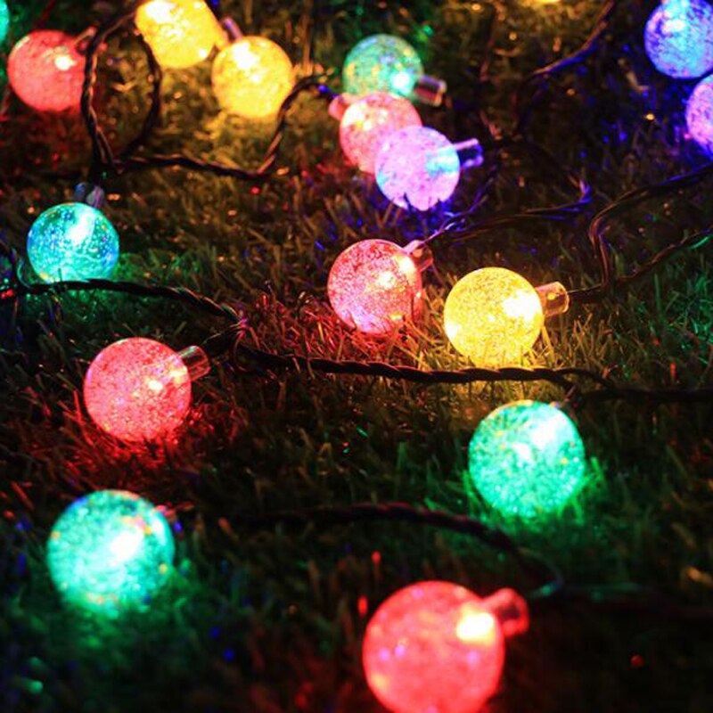 LED Solar Lamp Crytal Bulbs 5M/6M/7M String Lights... – Grandado