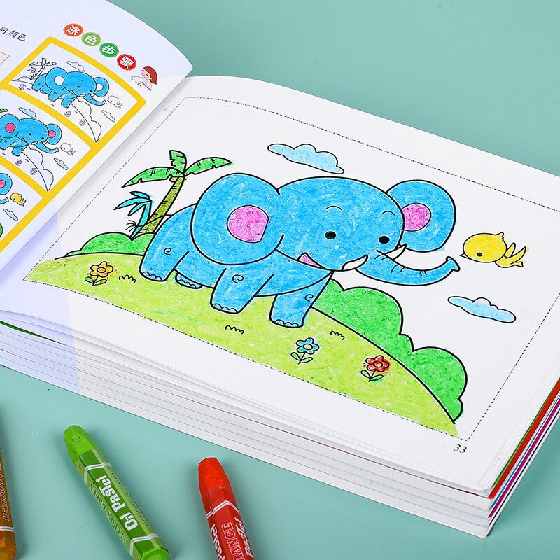 6 Books/Set Doodle coloring book Baby Enlightenmen... – Grandado