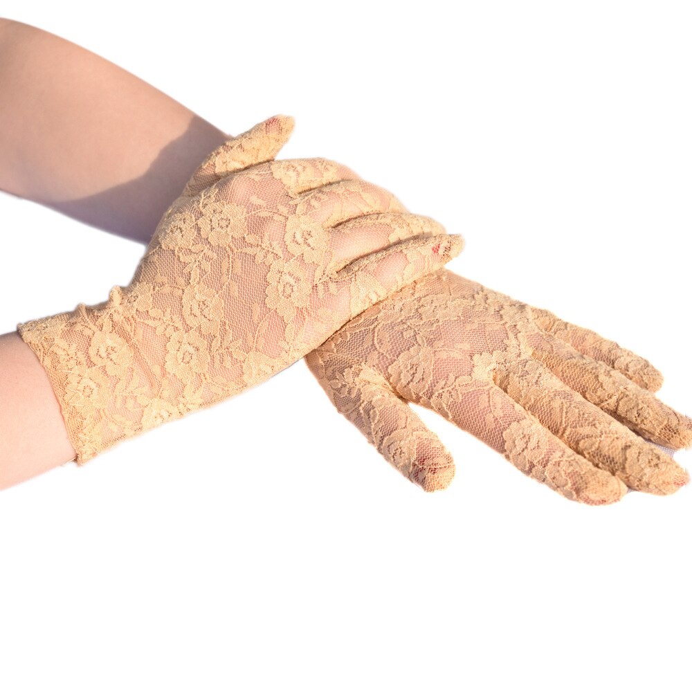 6 Colors Beige Gray Women's Party Formal Gloves Sh... – Grandado