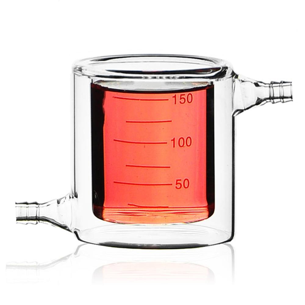 150mL Jacketed Glass Beaker Jacket Bottle Lab Chem... – Grandado