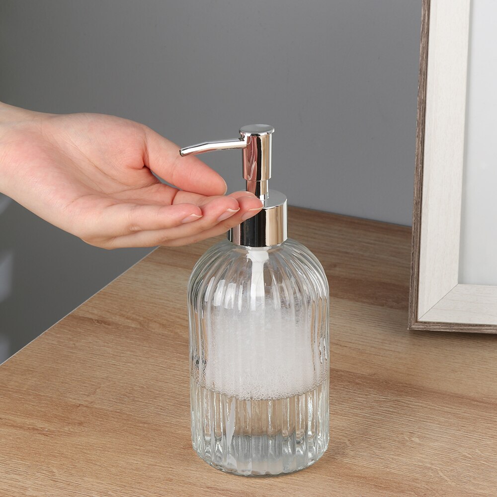 450ml Vintage Glass Hand Washing Bottle Large Capa... – Grandado