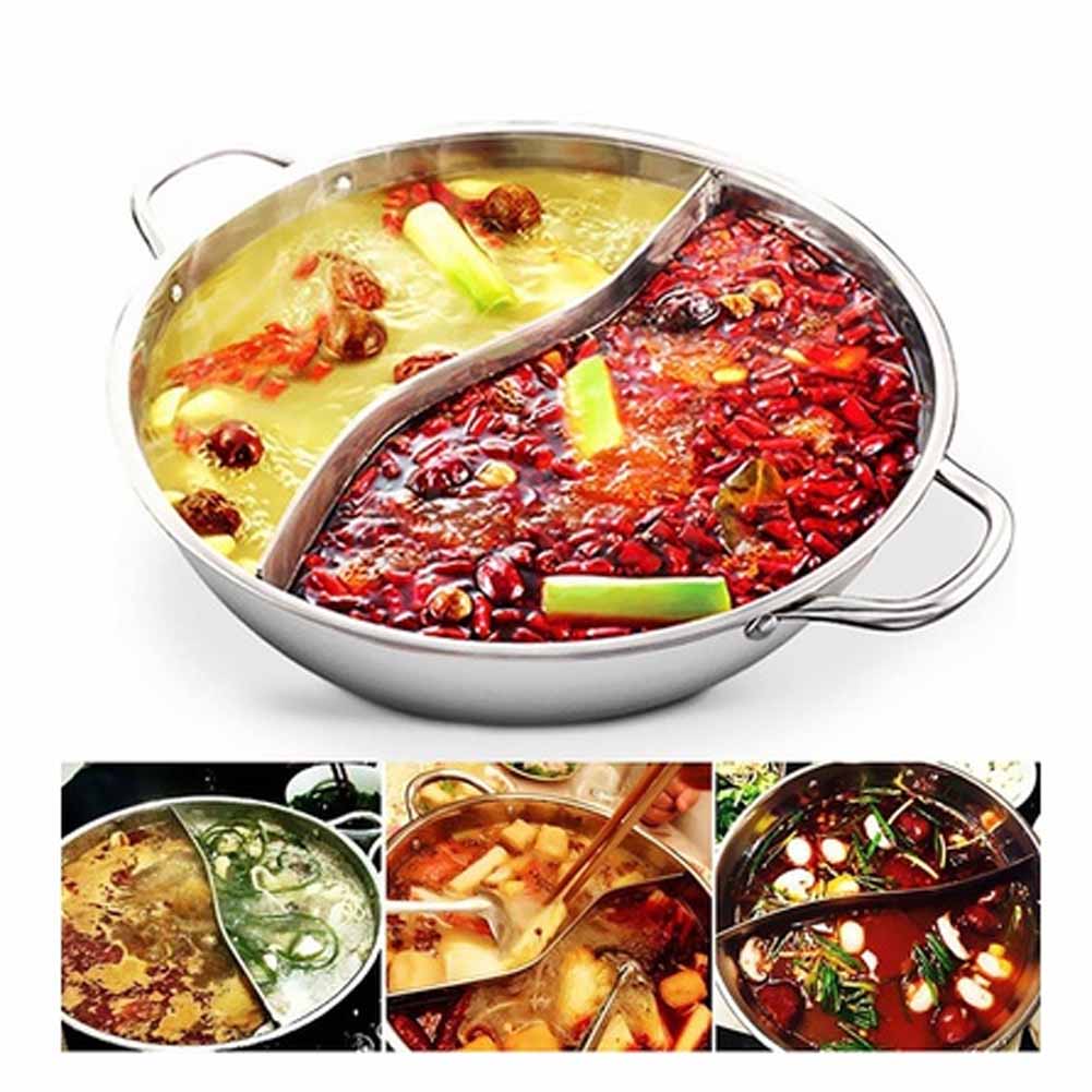 Stainless Steel Pot Twin Divided 2 Lattice Cookwar... – Grandado