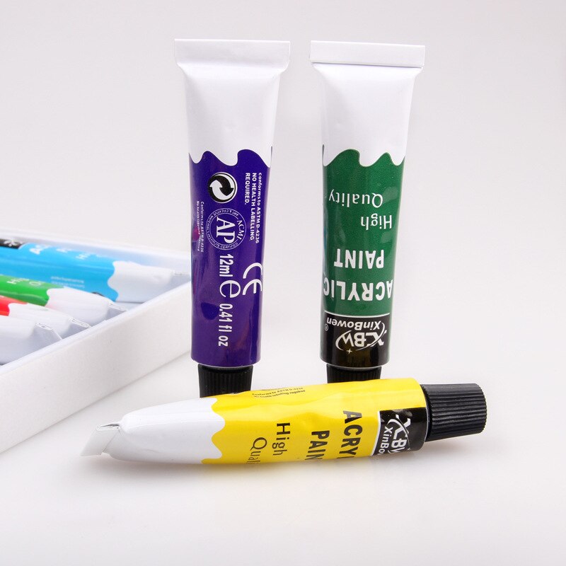 12pcs12 color DIY hand-painted color pigments acry... – Grandado