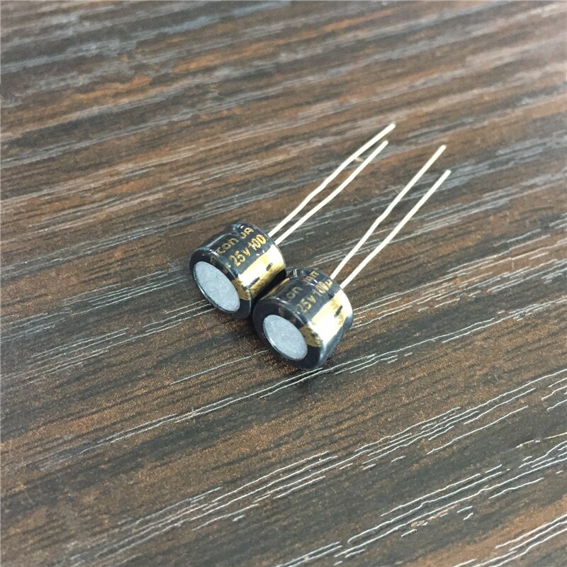 100 Uds 100uF 25V JAMICON serie SV 8x5mm bajo Prof... – Grandado