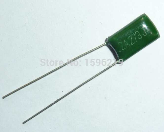 100pcs Mylar Film Capacitor 100V 2A273J 0.027uF 27nF 2A273 5% Polyester ...