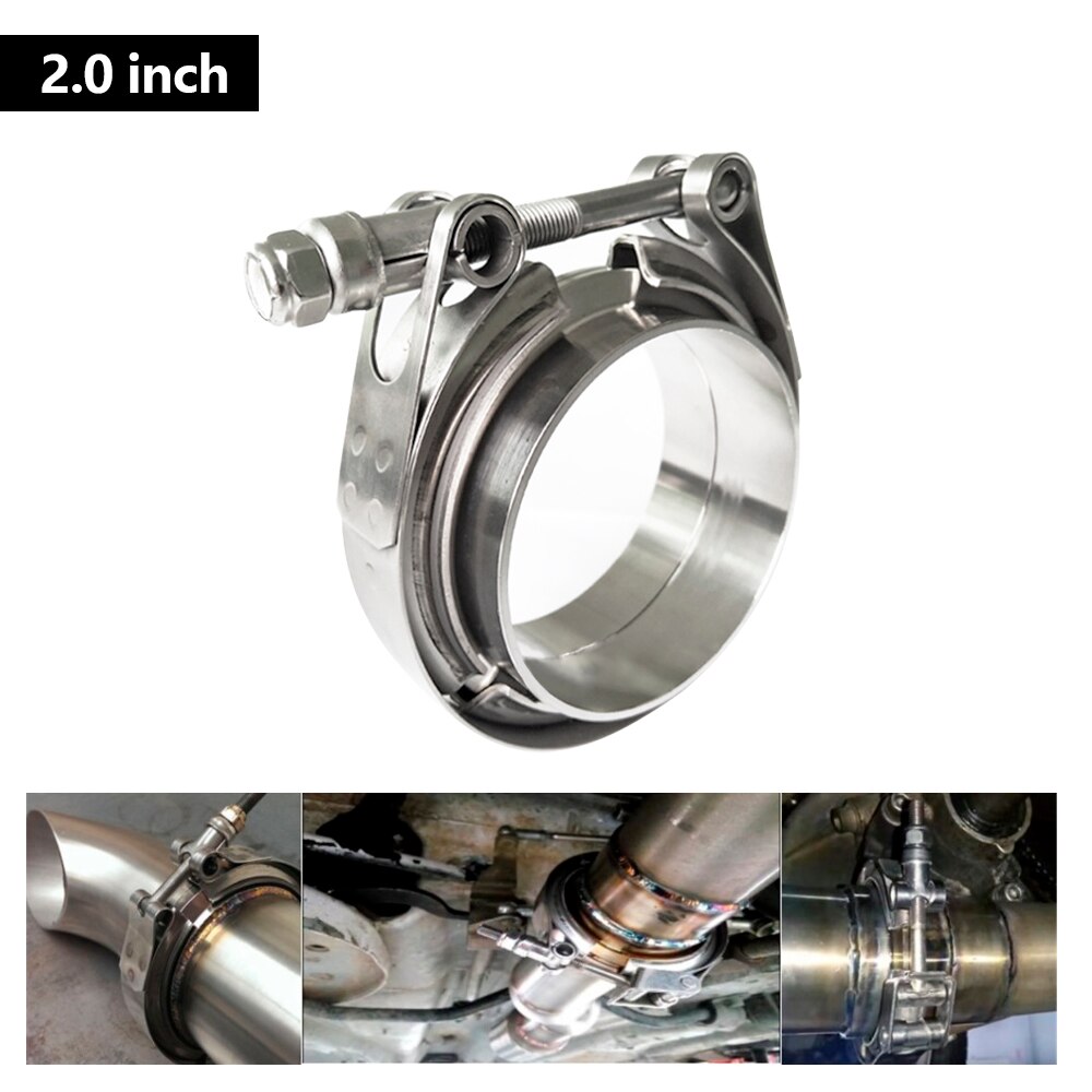 Exhaust Clamp 304 Stainless Steel with Iron Flange... – Vicedeal
