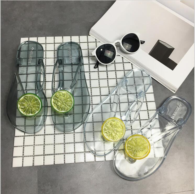 jelly flip-flops, fruit and lemon flip-flops for s... – Grandado