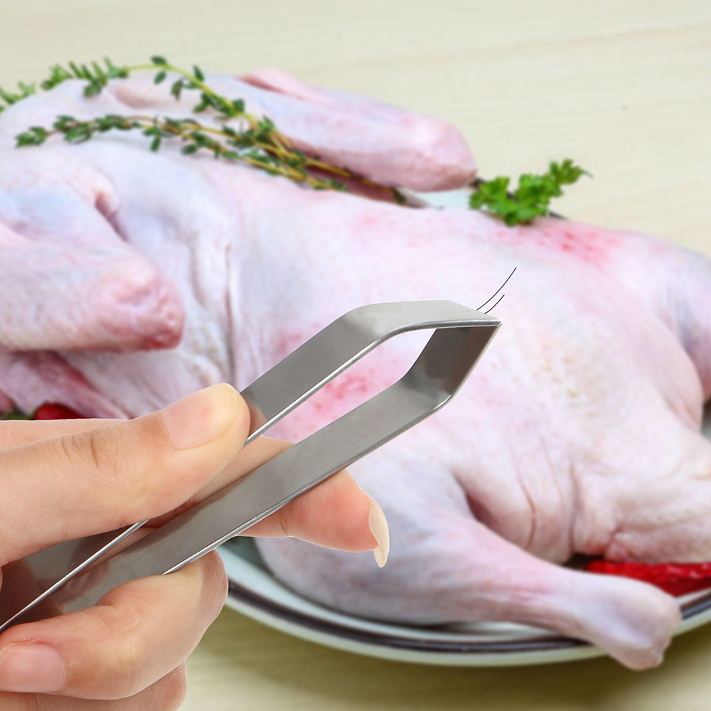 NICEYARD Fish Bone Tweezers Stainless Steel Seafoo... – Grandado