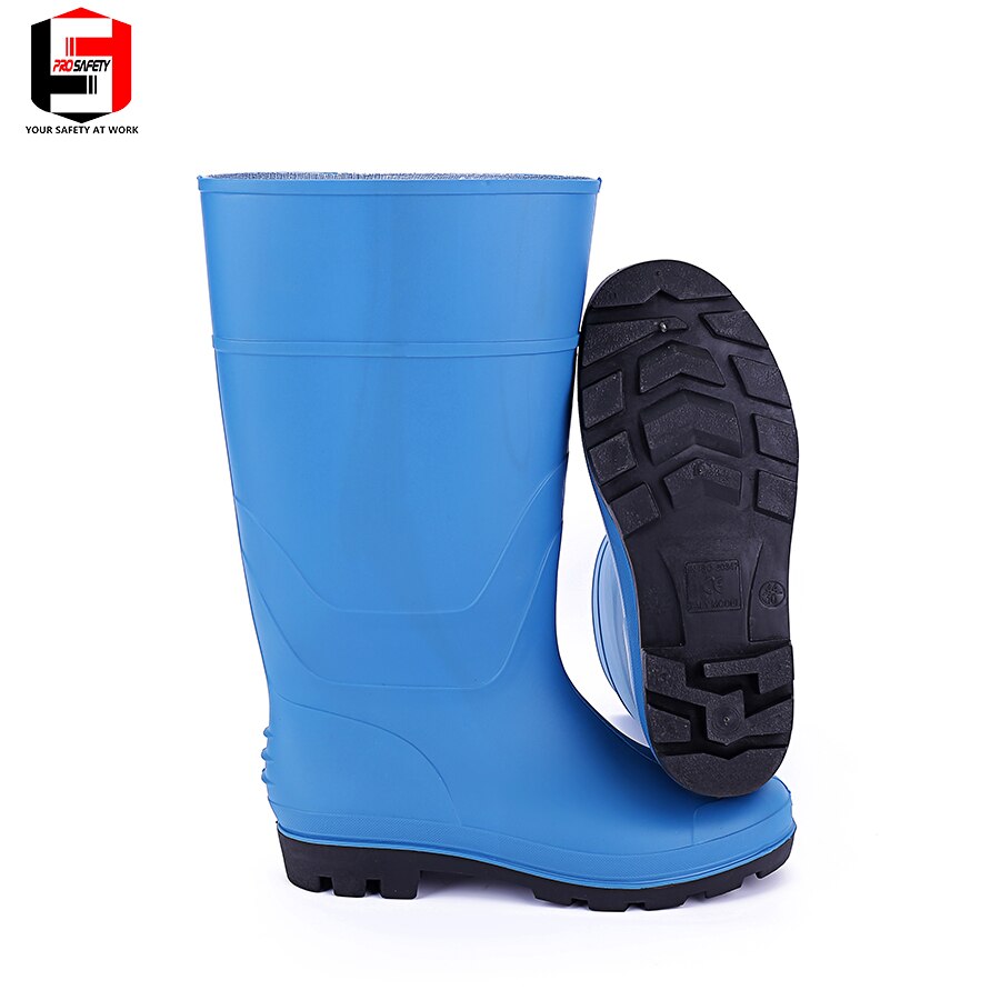 PRO SAFETY Blue Rain Boot women Water Oil Resistan... – Grandado