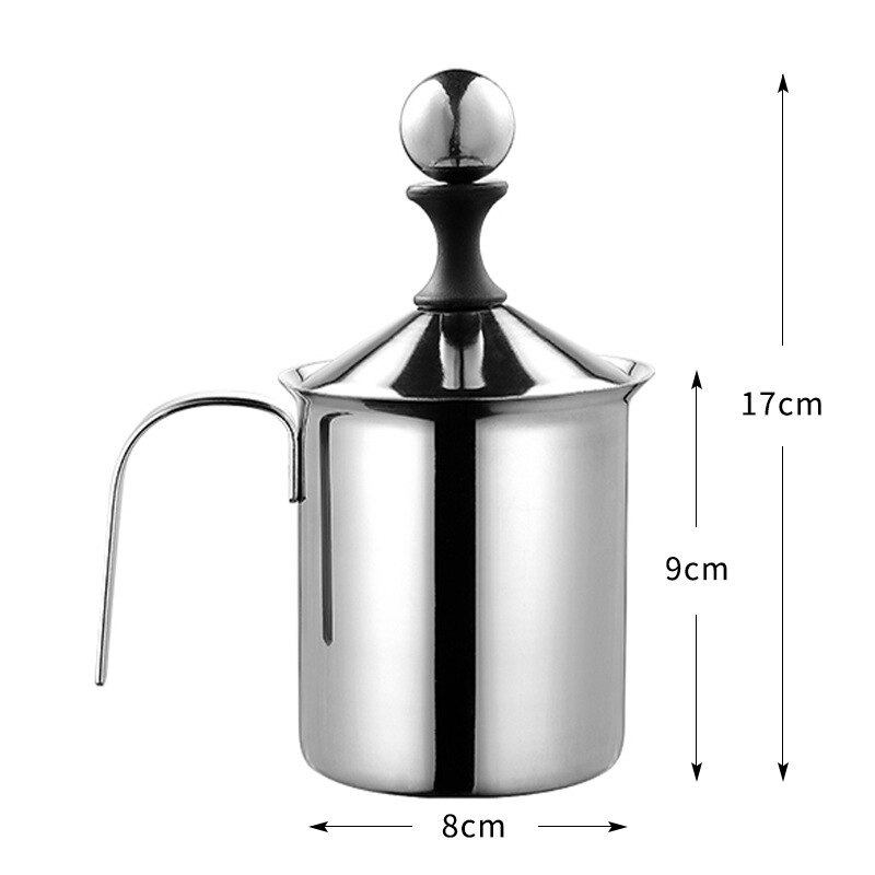 400/800ml Manual Milk Frother Stainless Steel Milk... – Vicedeal