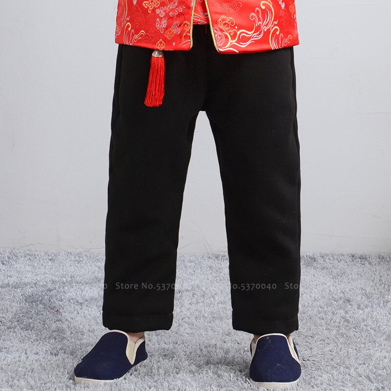 Winter Boys Dragon Embroidery Tang Suit Girls Dres... – Vicedeal