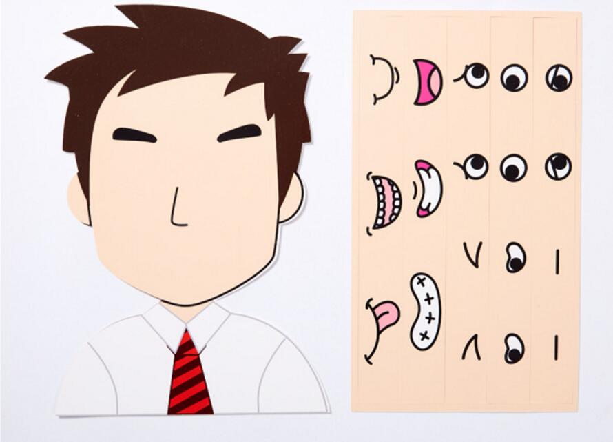 DIY Facial Expression Puzzle Toy Kindergarten Teac... – Grandado