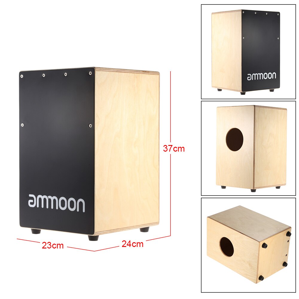 ammoon Wooden Cajon Hand Drum Children Box Drum Pe... – Grandado