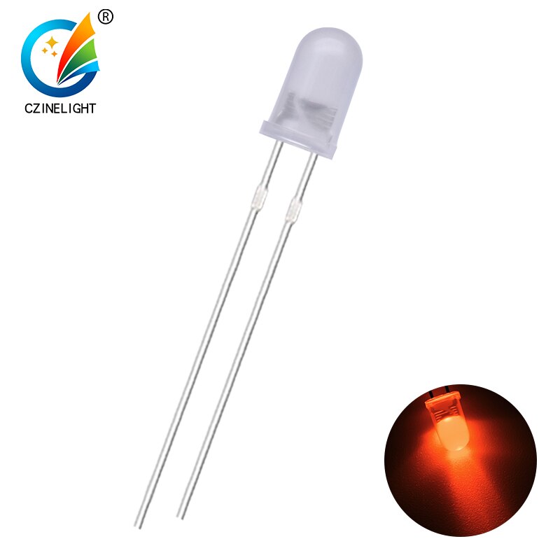 1000pcs/bag 5mm Round Diffused Milky Green Red Yel... – Vicedeal