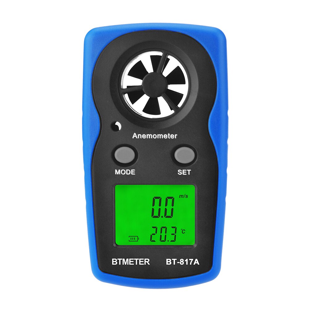 BTMETER BT-817A LCD Digital Wind Speed Meter Anemo... – Grandado
