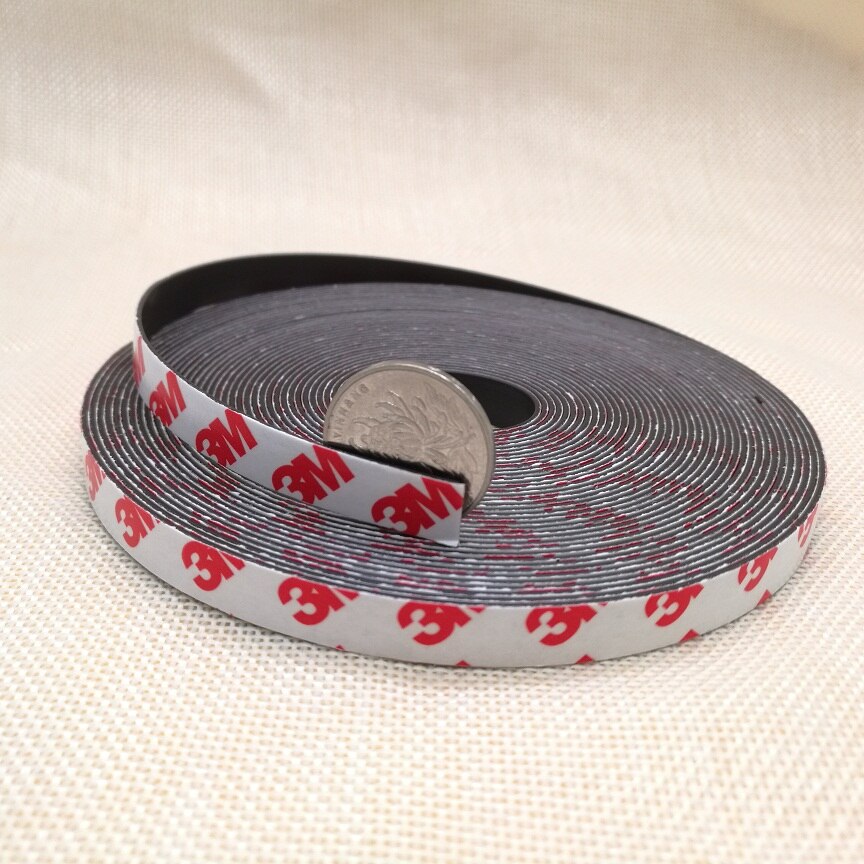 10 meter Gummi Magnet 10*1 mm 3M self Adhesive Fle... – Vicedeal