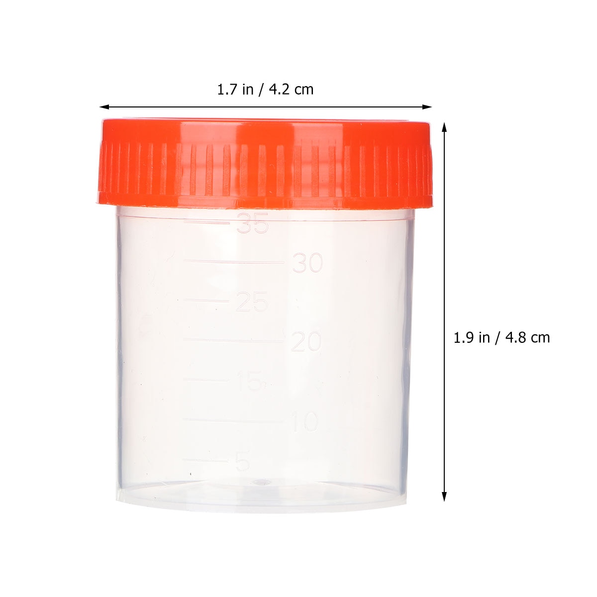 50 Pcs/1 Pack 40ml Plastic Specimen Sampling Cup P... – Grandado
