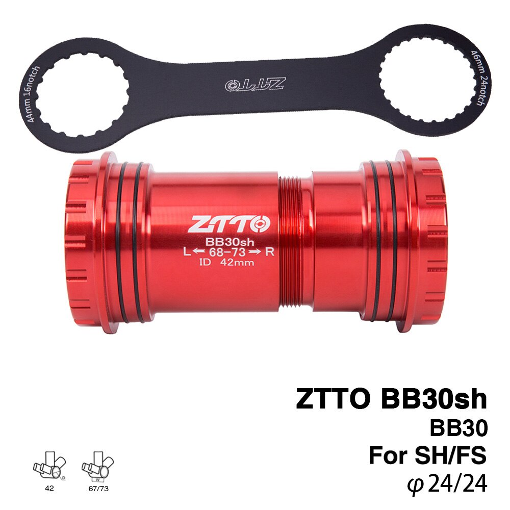 ZTTO BB30sh BB30 24 Adapter bicycle Press Fit Bott... – Grandado