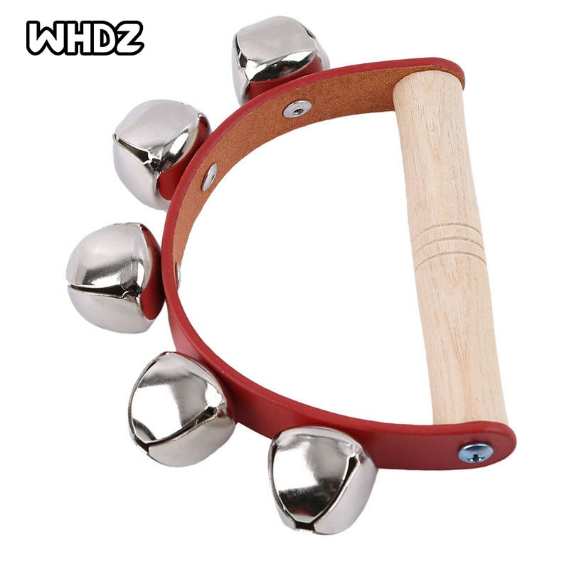 Baby Kids Wooden Handle Bells Jingle Shaker Sensor... – Vicedeal
