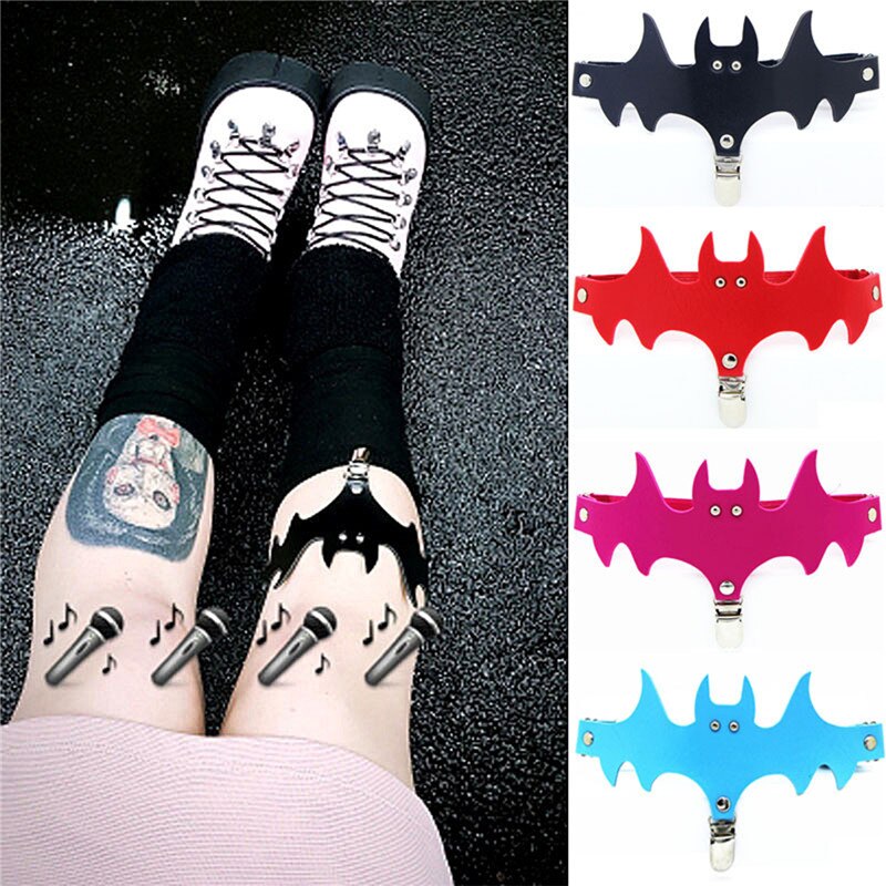 Halloween Bat funny Garter PU Leather Garter Haraj... – Vicedeal