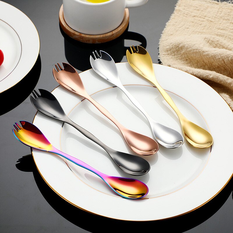 fork spoon dual purpose 304 stainless steel fork s... – Grandado
