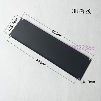 2 pieces/all steel black blank rack mount panel IT... – Vicedeal