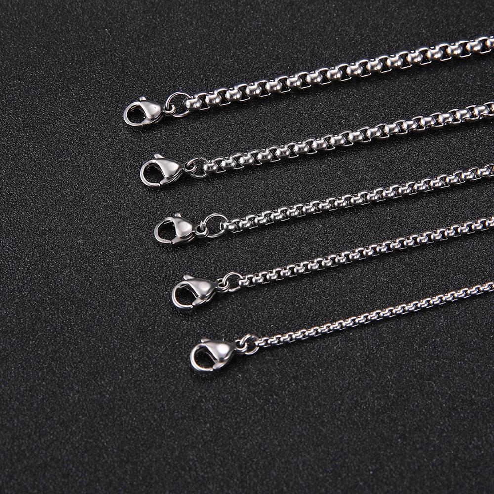 Skyrim 60cm Long Box Chain Necklace Stainless Stee... – Grandado