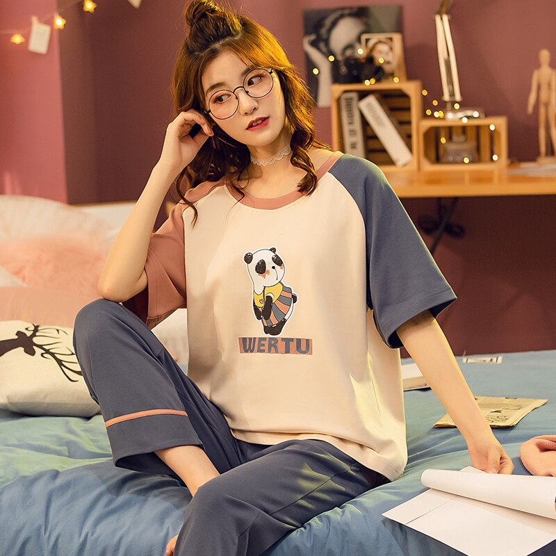 2-piece couple cute pajamas men and women pajamas ... – Grandado