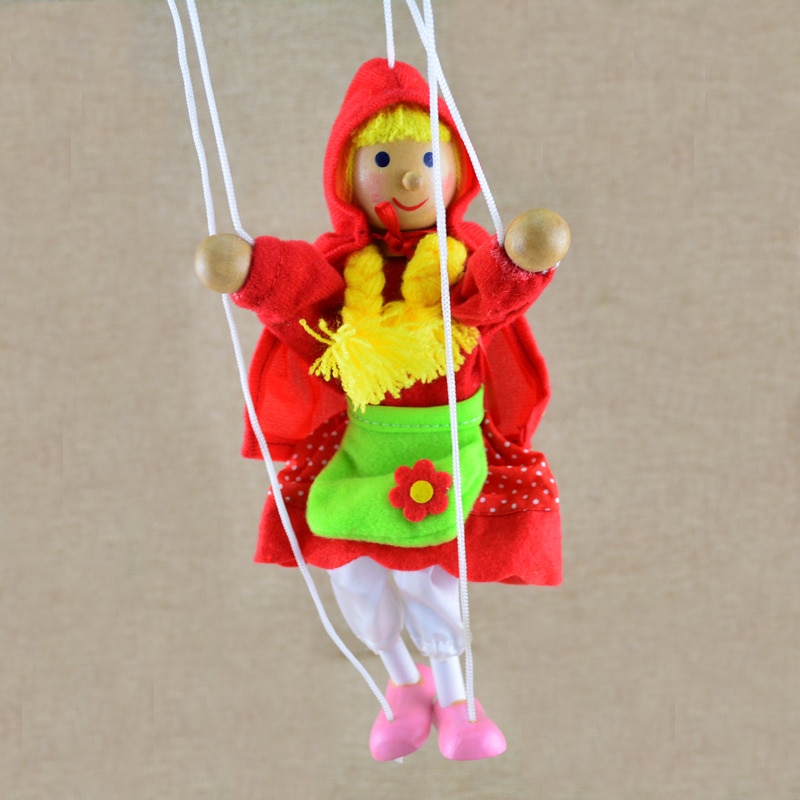 Funny Toy Pull String Puppet Little Red Hat Girls ... – Grandado