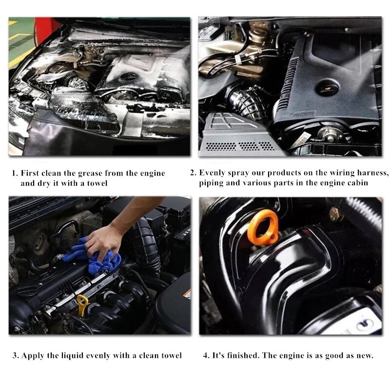 120ML Car Engine Coating Agent Engine Compartment ... – Vicedeal