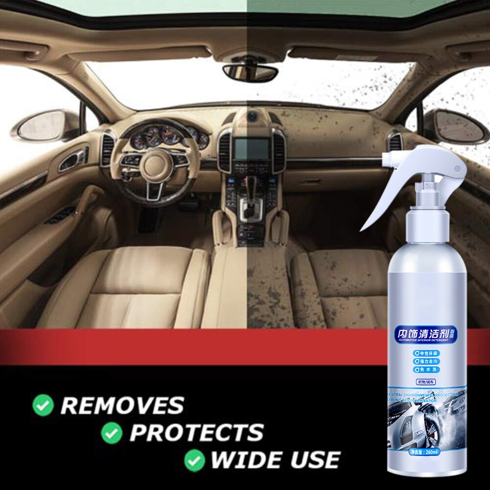 260mlInterior Cleaner Car Interior Agent Ceiling C... – Vicedeal