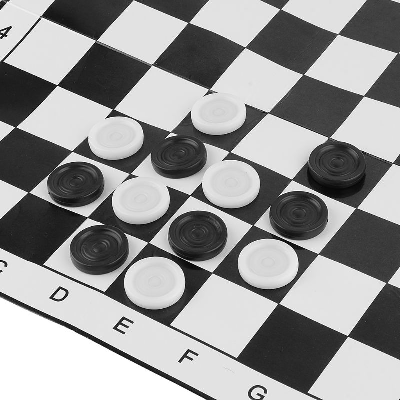 Portable International Chess Checkers Foldable Dra... – Vicedeal