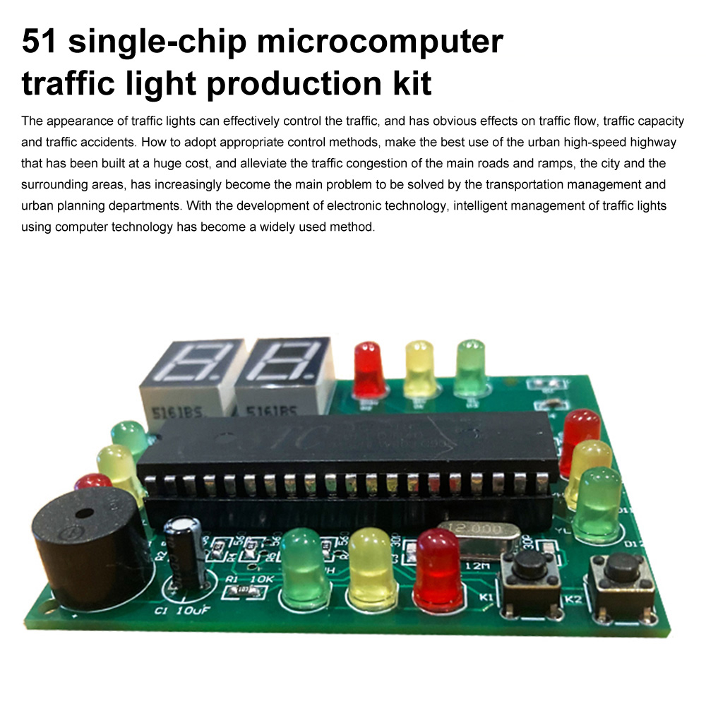 51 Single-Chip Microcomputer Traffic Light Control... – Grandado