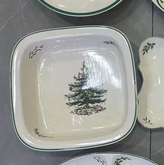 Christmas Tableware Ceramic Plate Food Container F... – Grandado