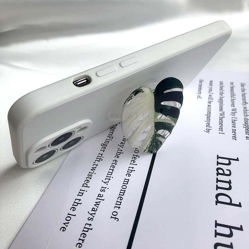 Plant Socket Folding Phone Grip Tok Leaf Acrylic P... – Grandado