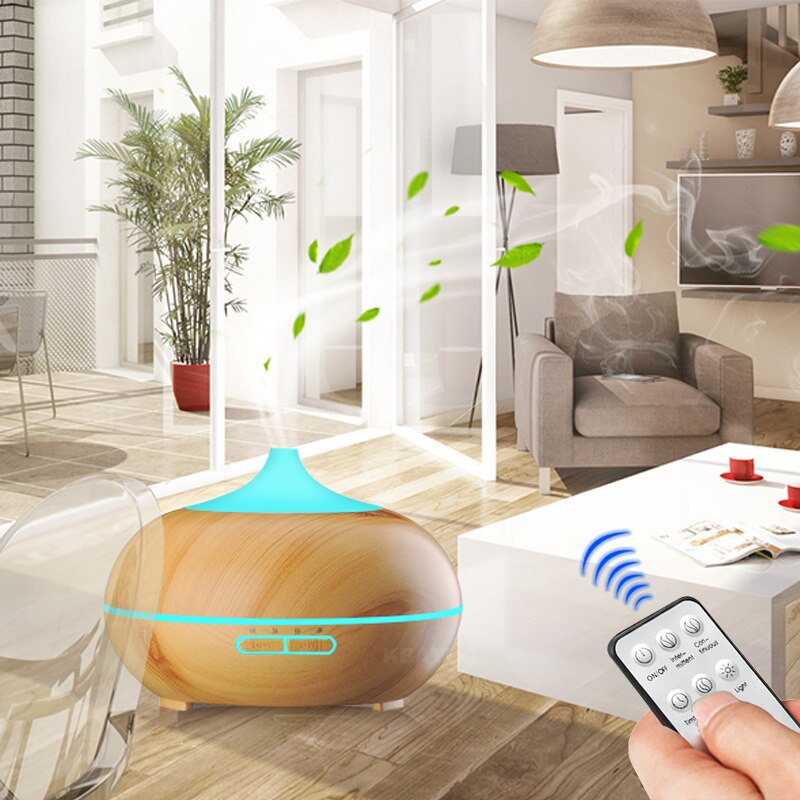 300 Ml Aroma Diffuser Aromatherapie Houtnerf Essen... – Vicedeal