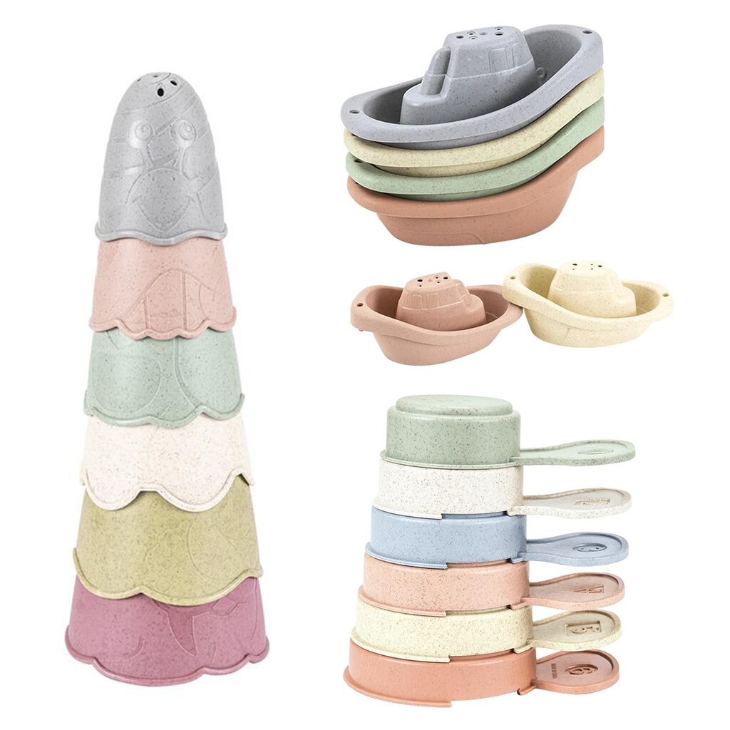 Multi Colors Nesting & Stacking Cups Baby Building... – Vicedeal