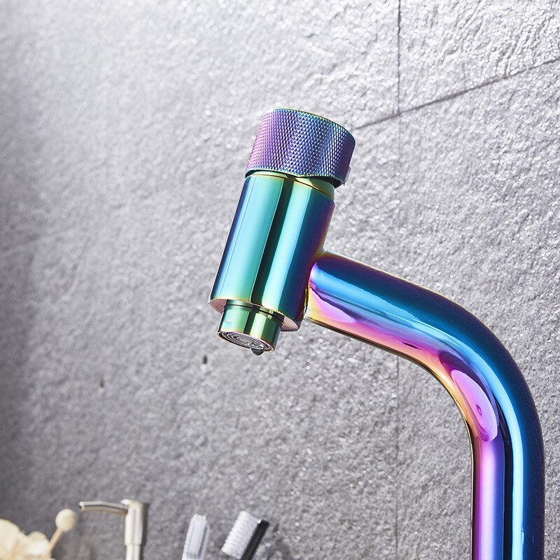 Basin Faucet Modern Black Bathroom Mixer Tap Brush... – Grandado