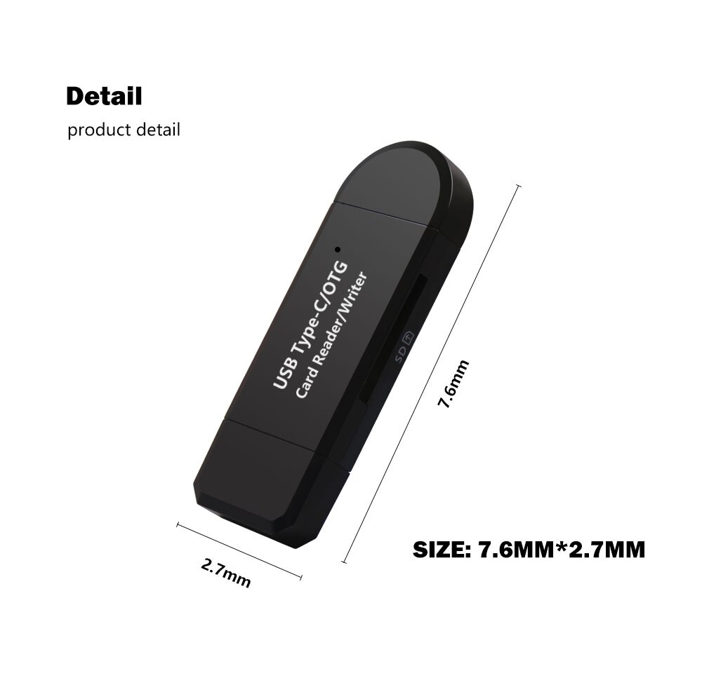 Usb 2.0 Sd/Tf Otg Kaartlezer Micro Sd-kaartlezer A... – Grandado