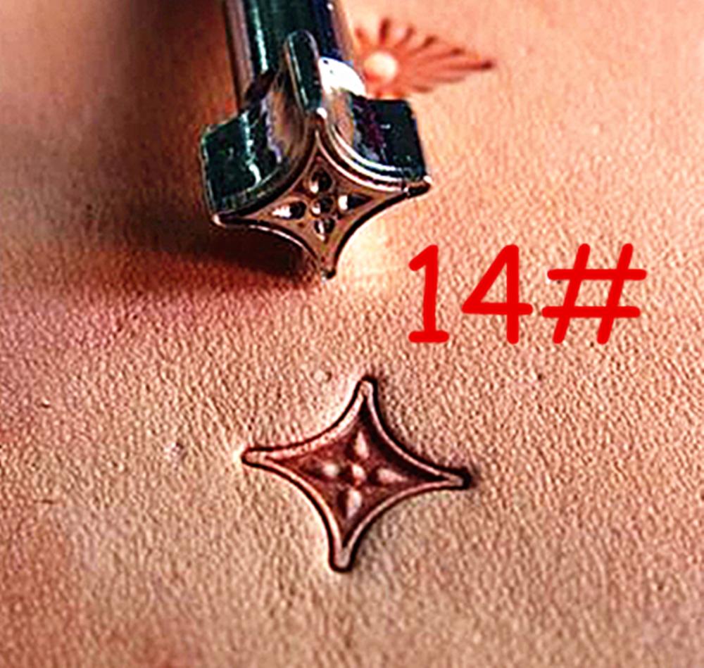 1 Pc 14 # Staal Lederen Craft Staal Carving Stempe... – Grandado