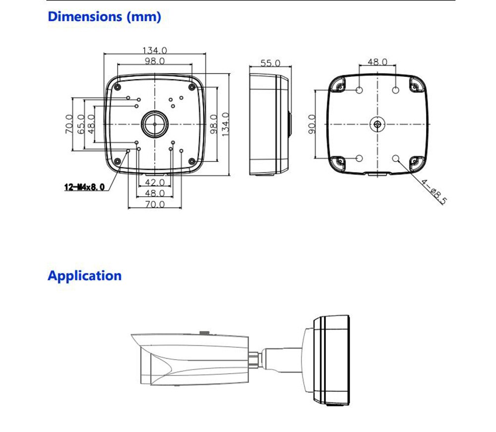 DAHUA Junction Box PFA121 – Grandado