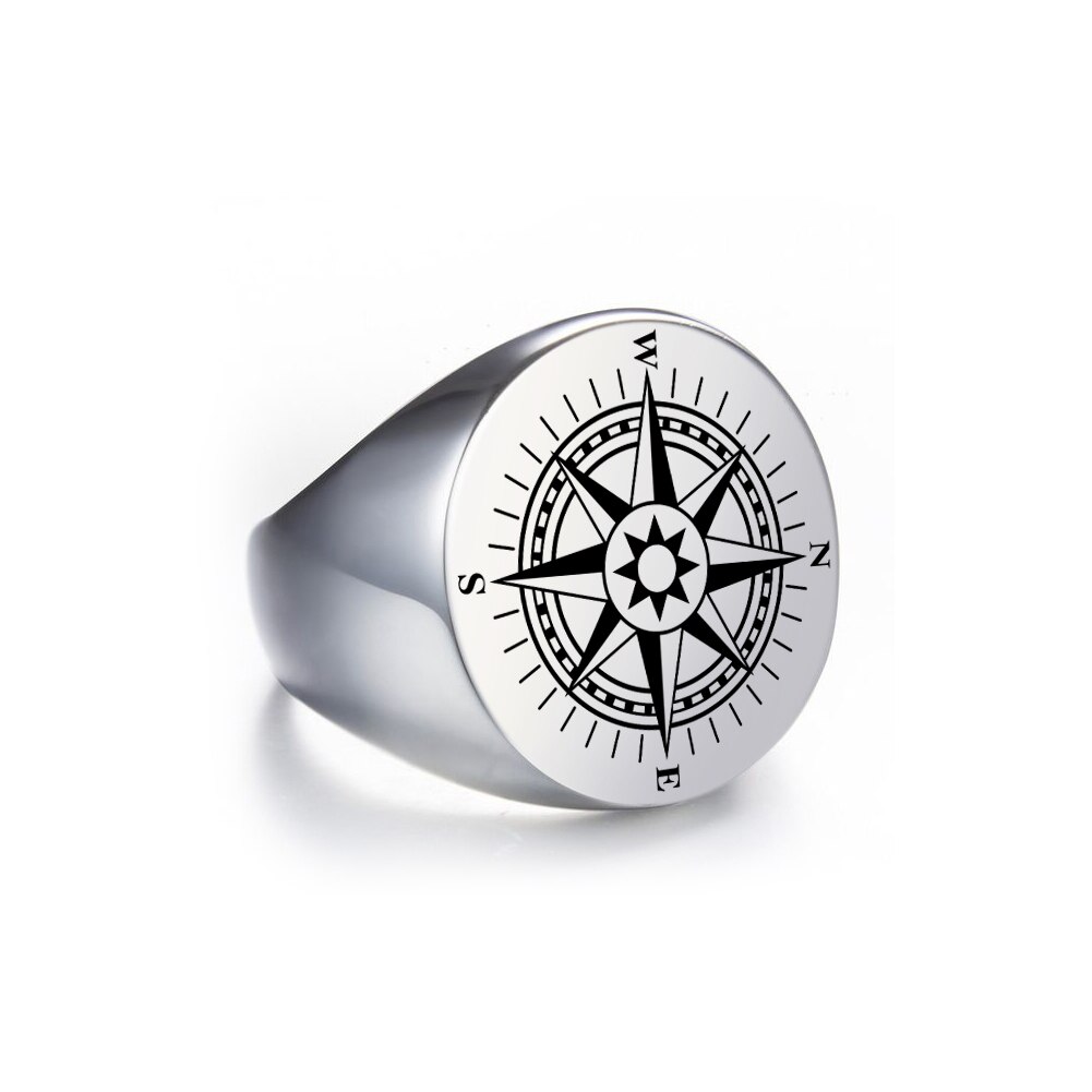 Viking Compass Stainless Steel Rings for Men – Vicedeal