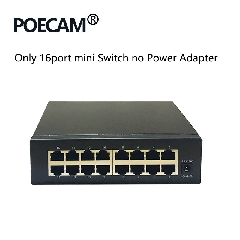16 Port Mini Ethernet Netwerk Hub Switch Toepassin... – Grandado