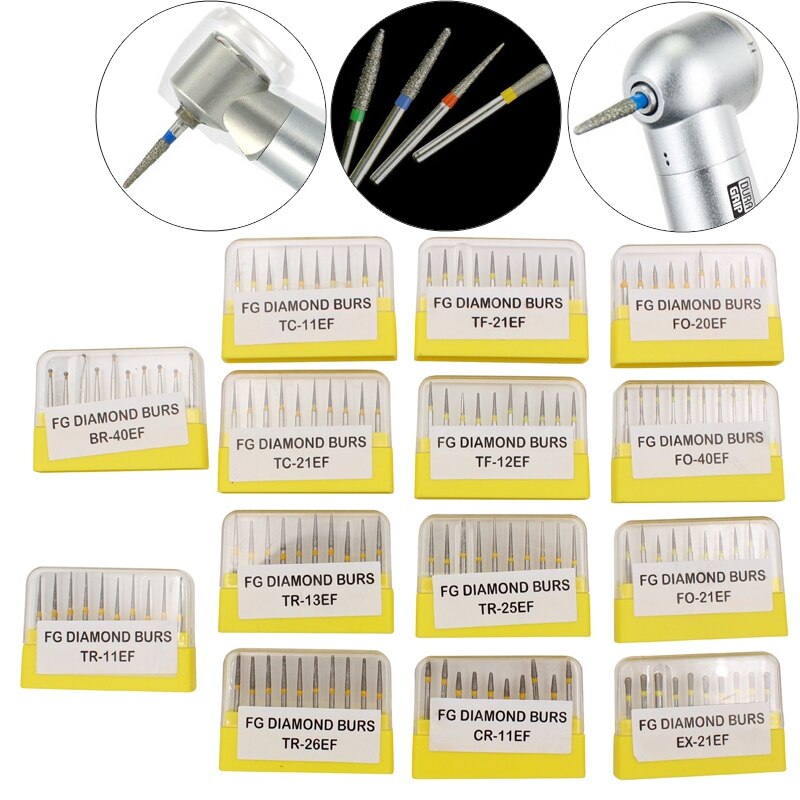 10Pcs/Pack Dental Diamond Burs Drill For High Spee... – Vicedeal