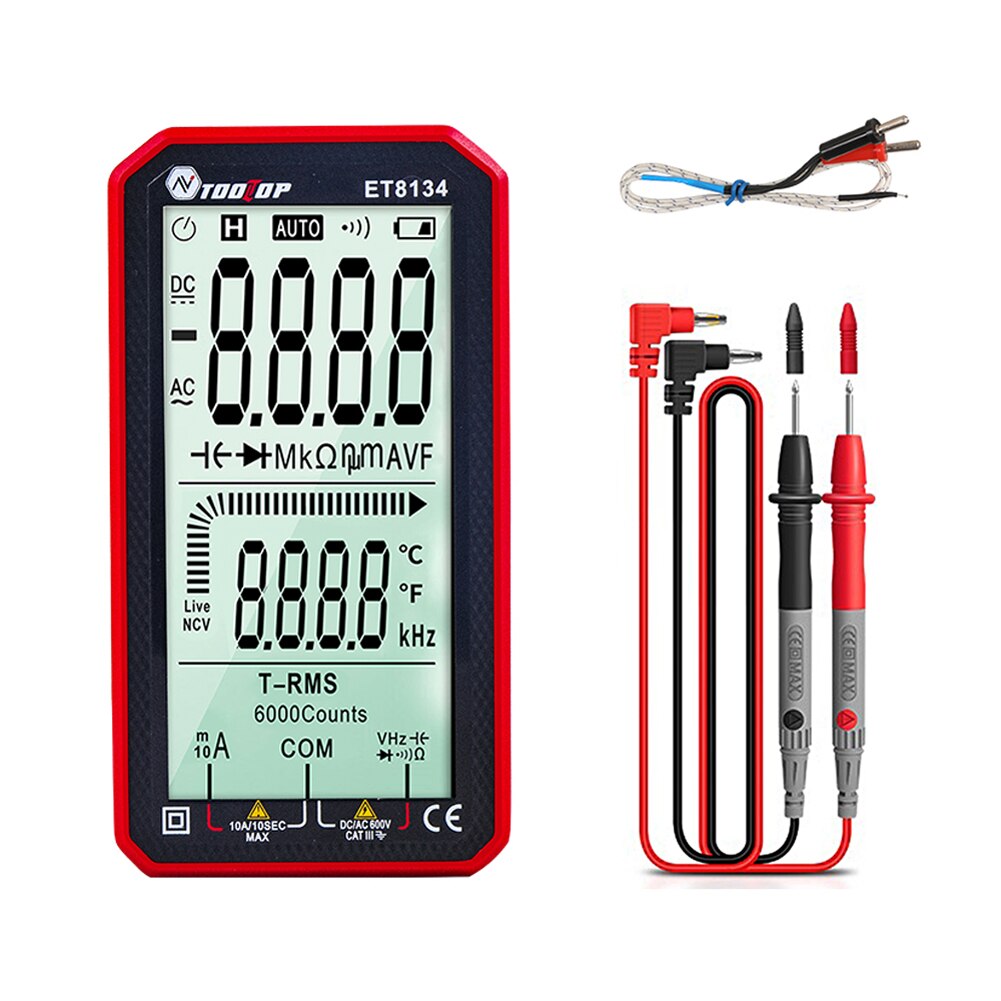 TOOLTOP ET8134 Digital Multimeter 4.7 Inch Multime... – Grandado