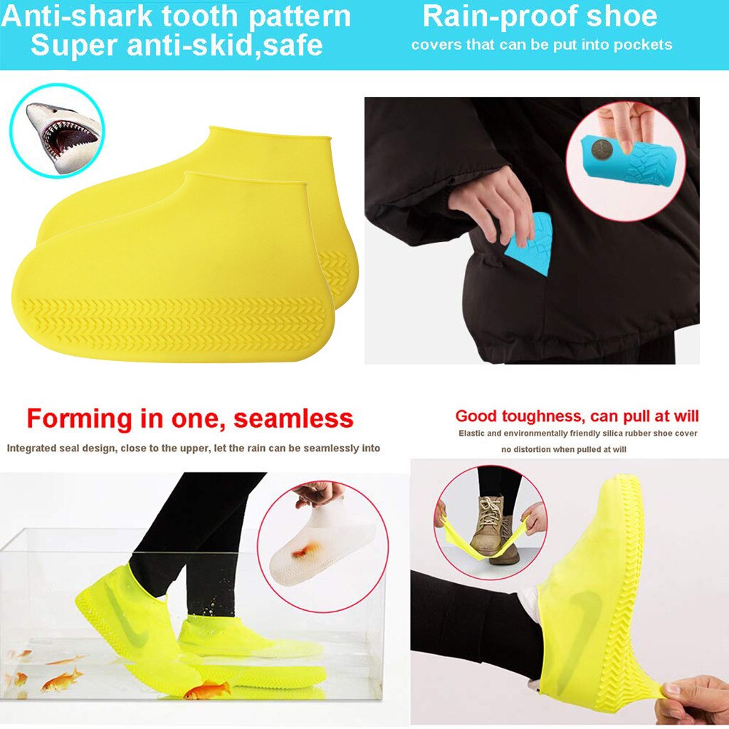 25# Silicone Shoes Cover Waterproof Skid-proof Out... – Grandado