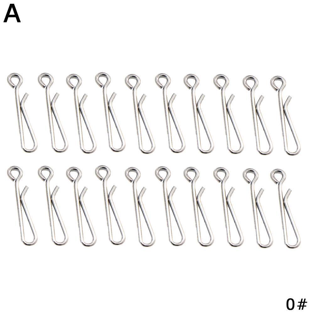 20 Pcs Tackle Gear Connector Rvs Opknoping Vissen ... – Vicedeal