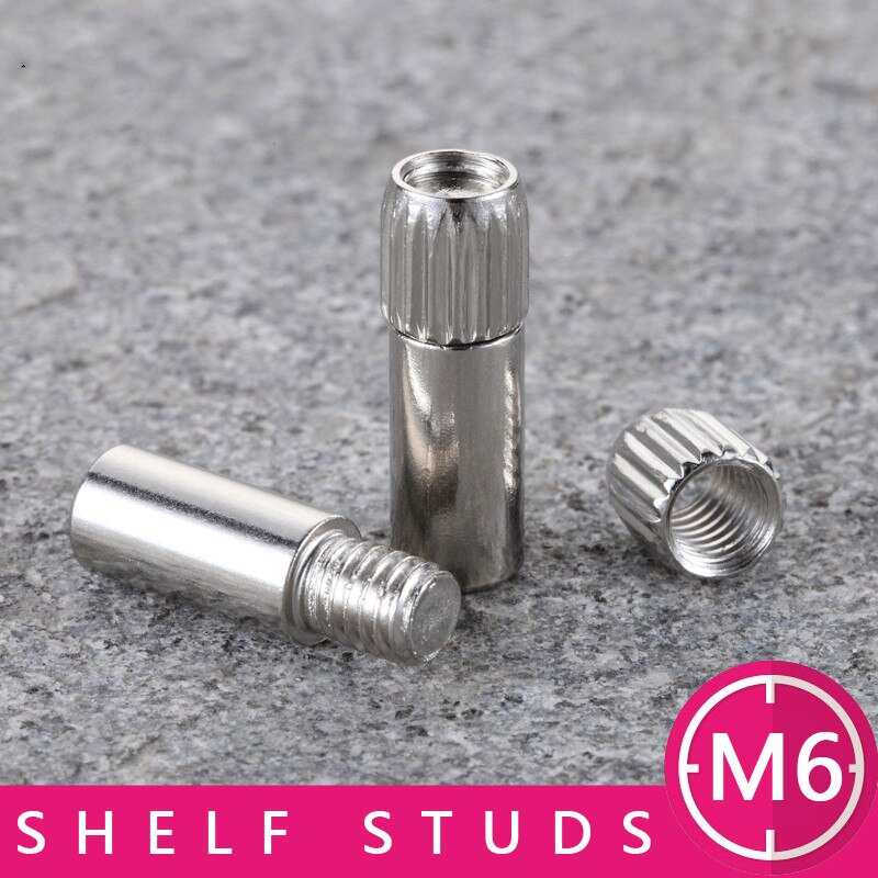 12Pcs Shelf Support Pins Stud Pegs Nut Screw M6 M8... – Grandado